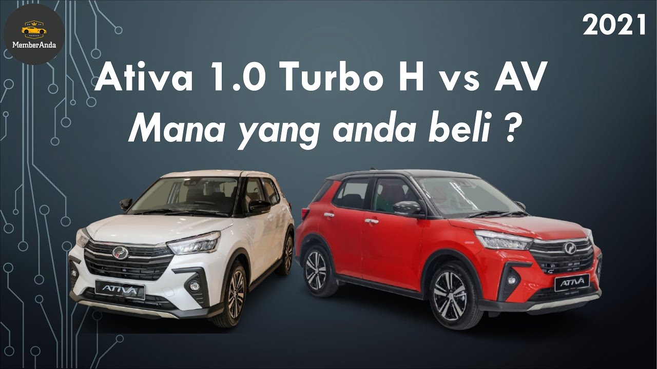 【Ativa 2021】Ativa H vs Ativa AV l Ativa 1.0 Turbo l Ativa Comparison l ...
