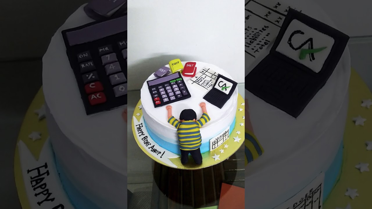 Chartered Accountant Theme Cake - YouTube