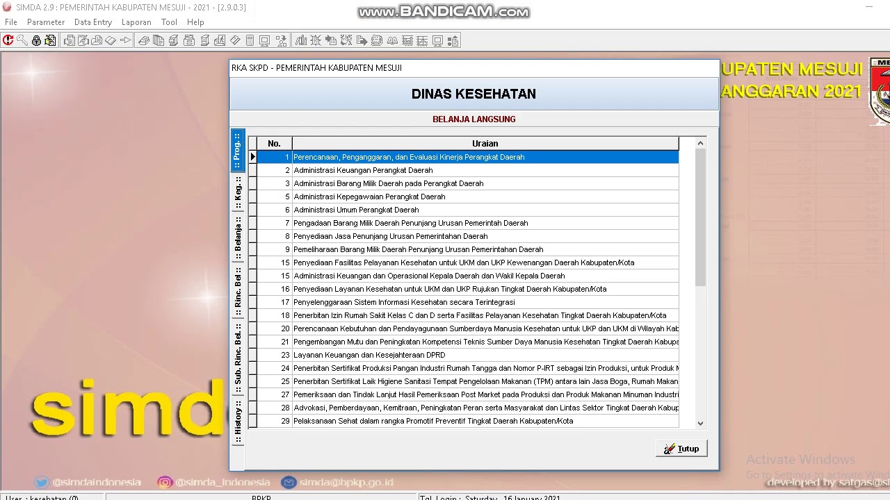 CARA INPUT SIMDA KEUANGAN 2021 (INPUT BELANJA PART 1) - YouTube