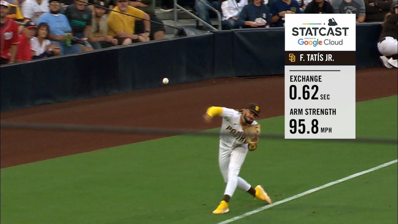 Fernando Tatis Jr throws 95 mph to make out, helps cut down a run at ...