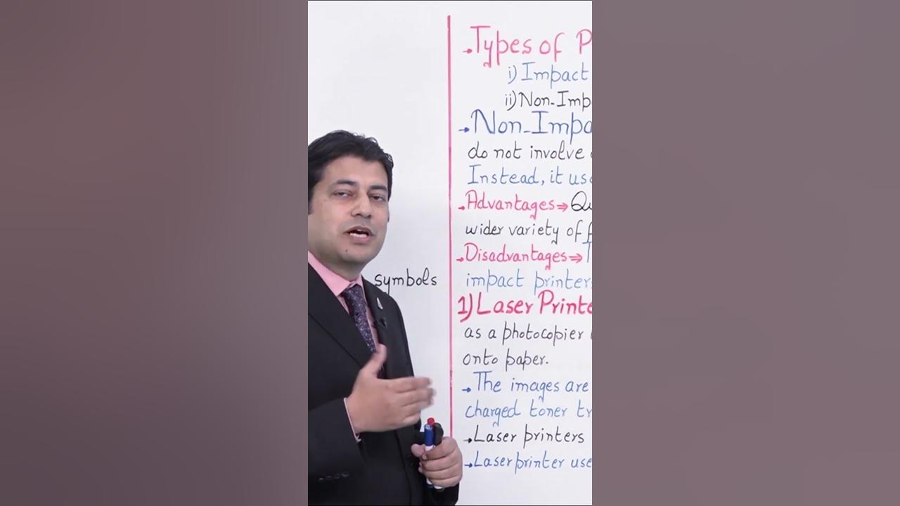 I.Com Computer - Chapter 02 - Types of Printers - YouTube