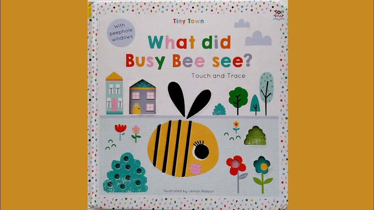 🐝What did Busy bee see?🐝Baby Book🐝Toddler Book🐝Read Aloud🐝 - YouTube
