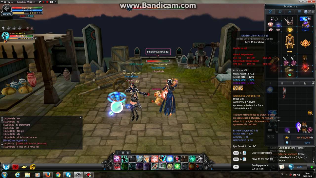 Cabal Online EU Mercury - Unbind Palladium orb of Fatal with Arcane ...