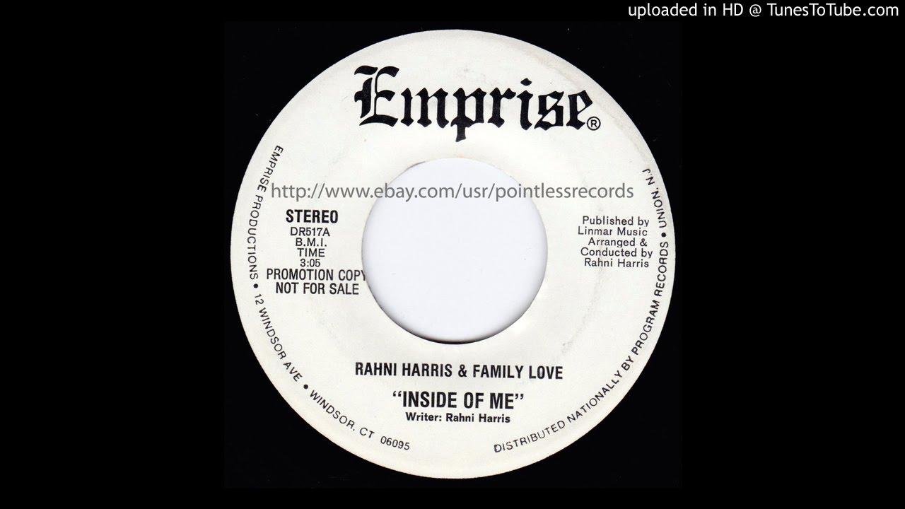 Rahni Harris & Family Love - Inside of Me - Emprise 517 Side A - Gospel ...