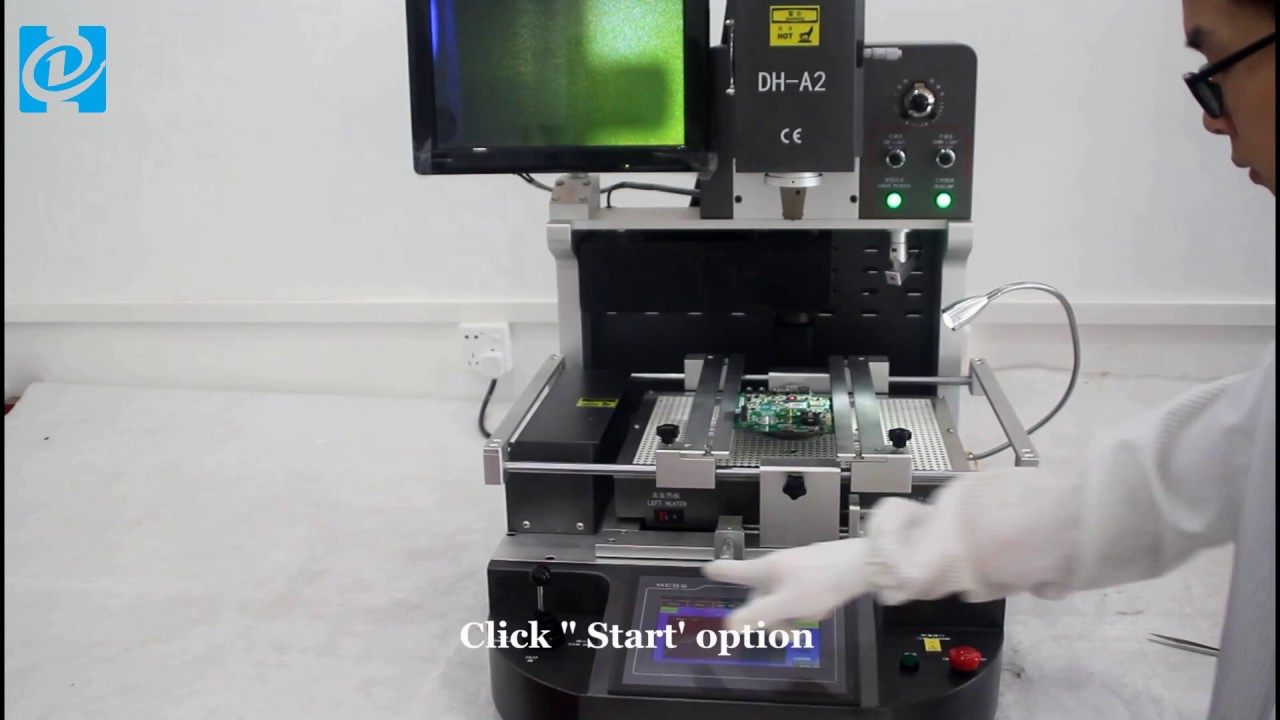 DH A2 automatic bga rework station for motherboard reworking - YouTube