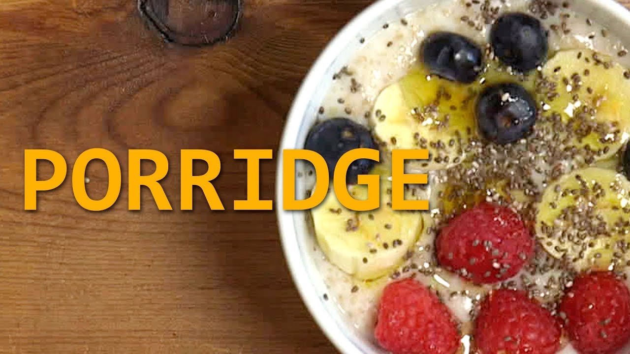 PORRIDGE de avena| Un desayuno fácil y saludable | Receta vegana - YouTube