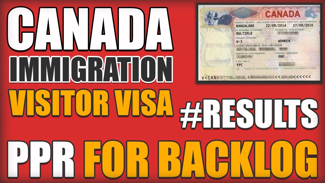 Canada Visitor visa Backlog PPR | Canada Visitor Visa Latest Timeline ...