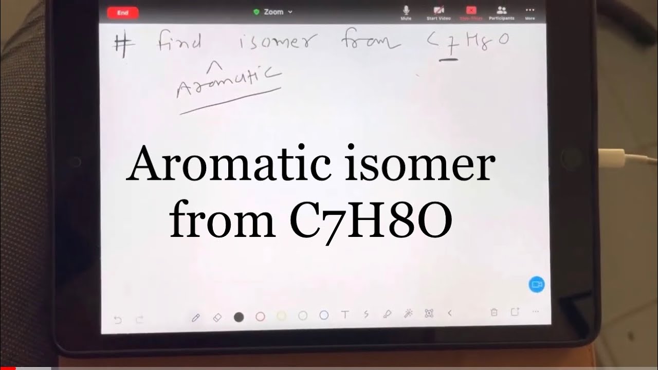 Find isomer from C7H8O || Isomerism || organic chemistry - YouTube