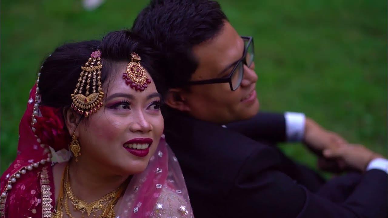 Dinesh & Biva reception happy clicking (CHAKMA WEDDING) - YouTube