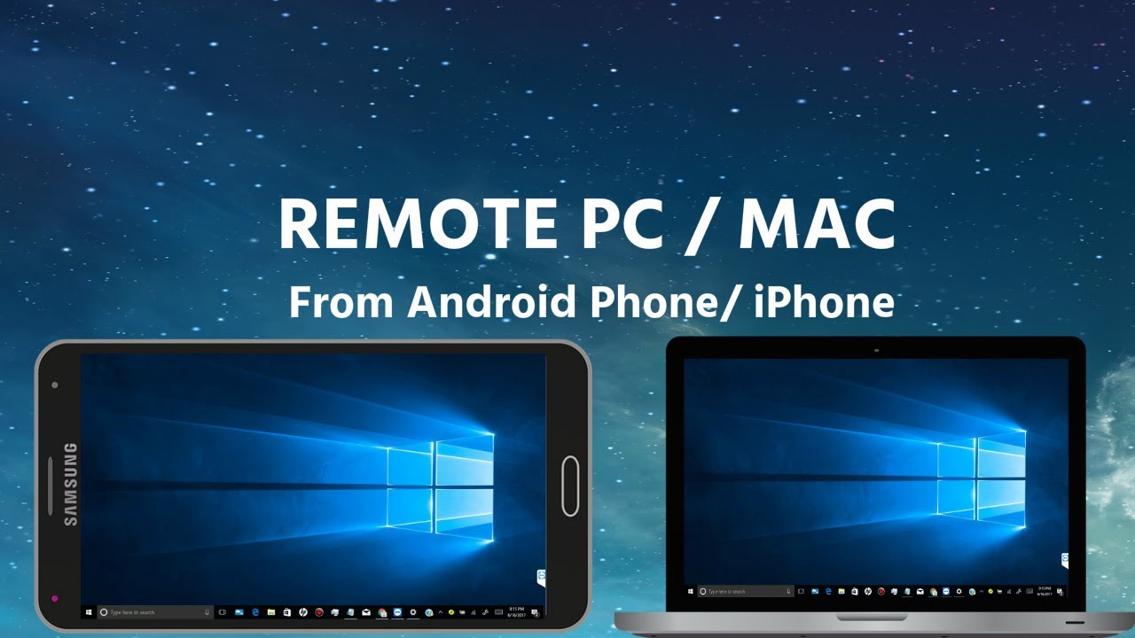how to remote pc from mobile android iPhone - YouTube