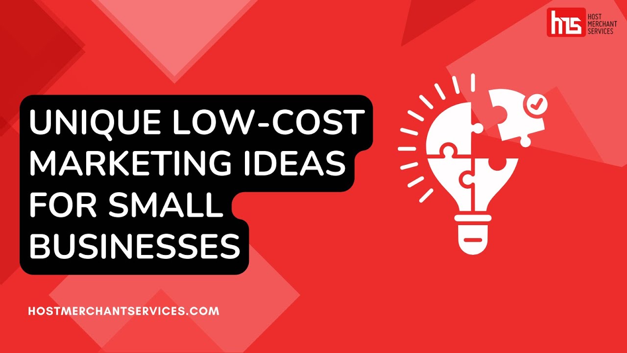 Low Cost Marketing Ideas For Small Businesses - YouTube