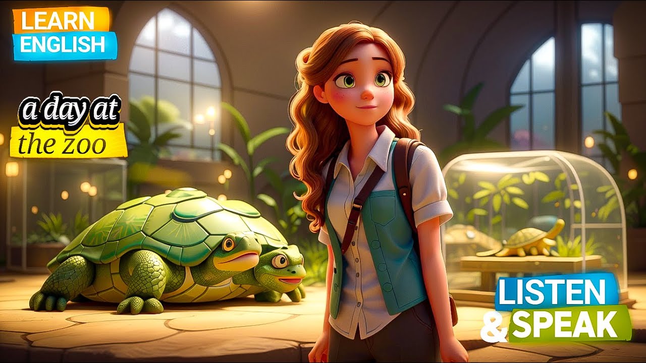 A day at the zoo 🐒 | Improve your English | English Listening Skills ...