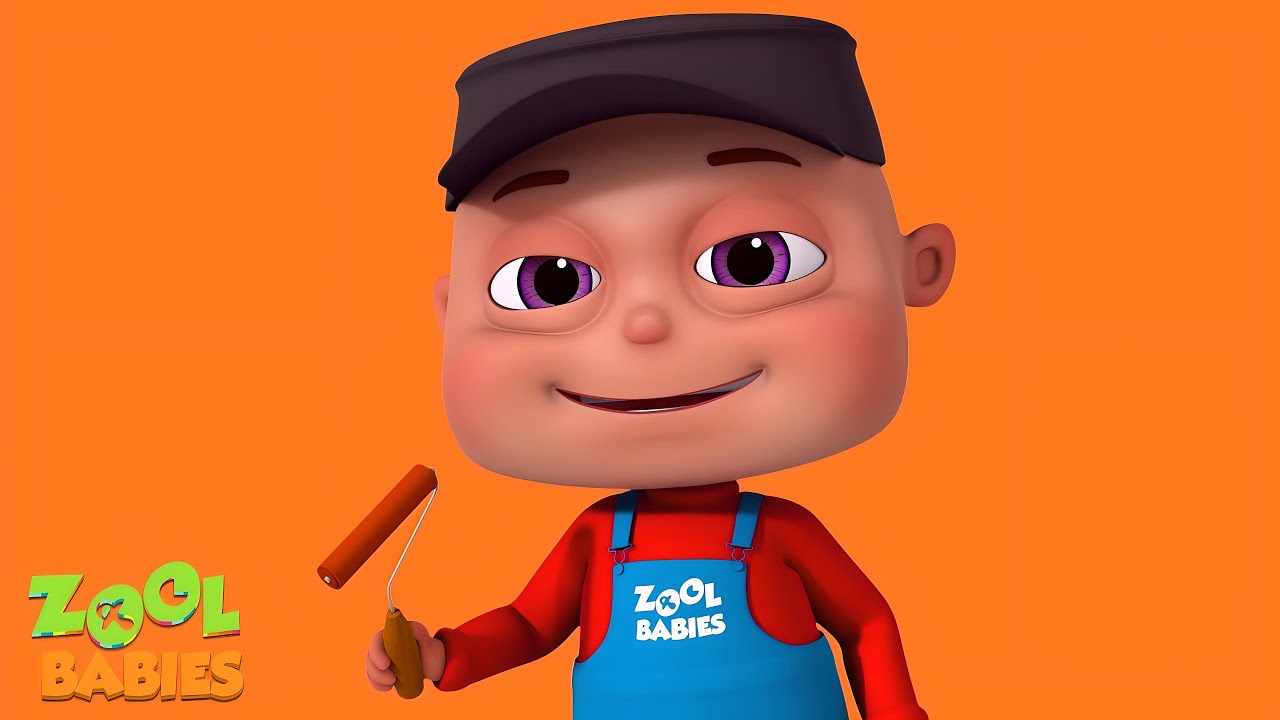 Zool Babies Painted The Wall Song And More | Nursery Rhymes For Kids ...