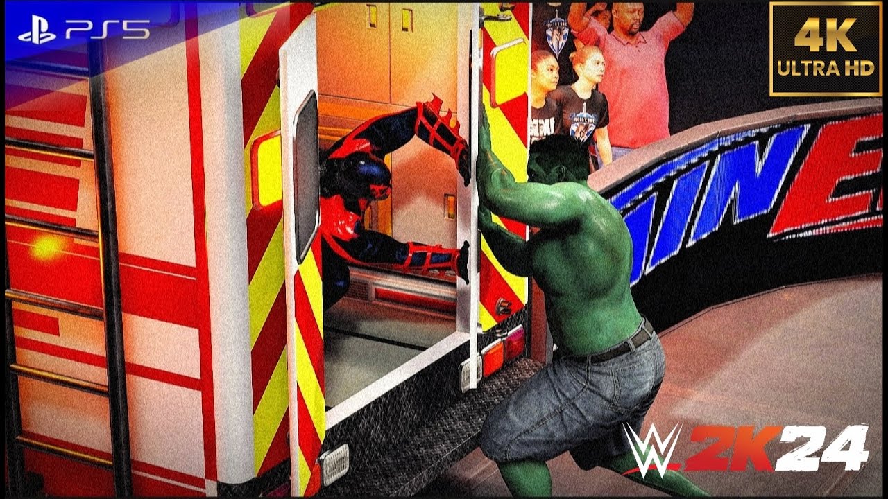 WWE 2K24- UNITED STATES CHAMPIONSHIP🚑🚑🚑 - HULK VS SPIDEER-MAN 🧟‍♂️🕷️🕸️💥 ...