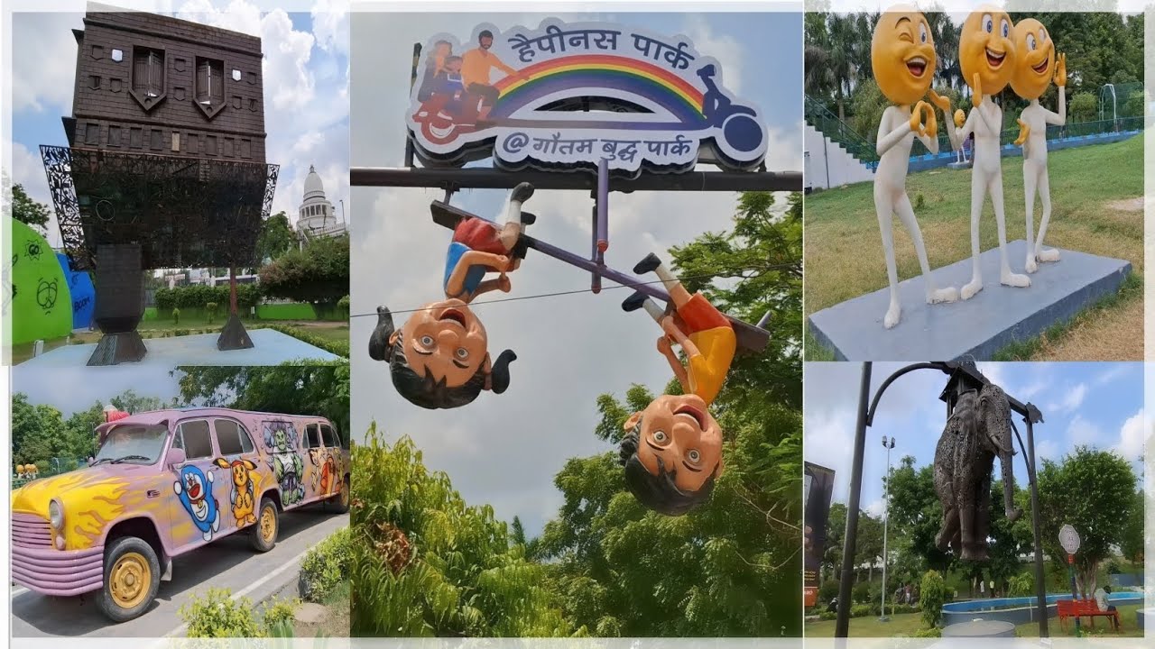 Happiness Park Lucknow 😍 | Ulta Pulta Park | Lucknow Tourist place ...