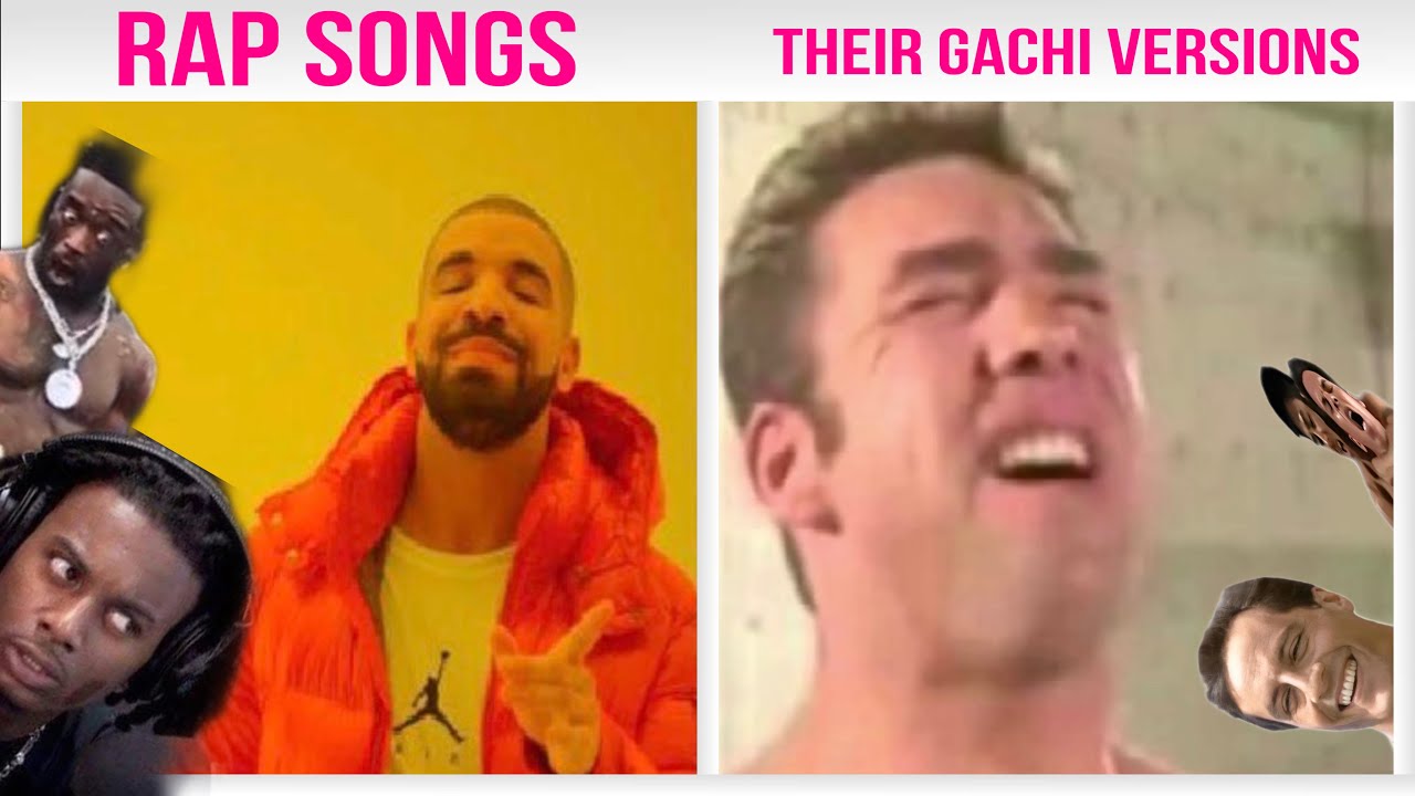 RAP SONGS VS THEIR GACHI VERSIONS - YouTube