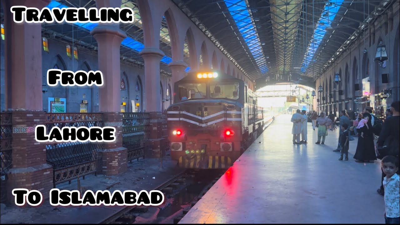 Travlleing from lahore to Islamabad | Islamabad express Train 🚂 | Ac ...