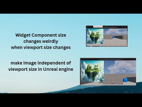Widget Components resized with viewport size Unreal engine || How to ...