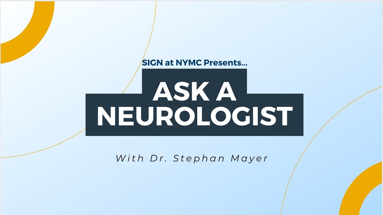 Ask A Neurologist | Episode 2: Stephan Mayer, MD - YouTube