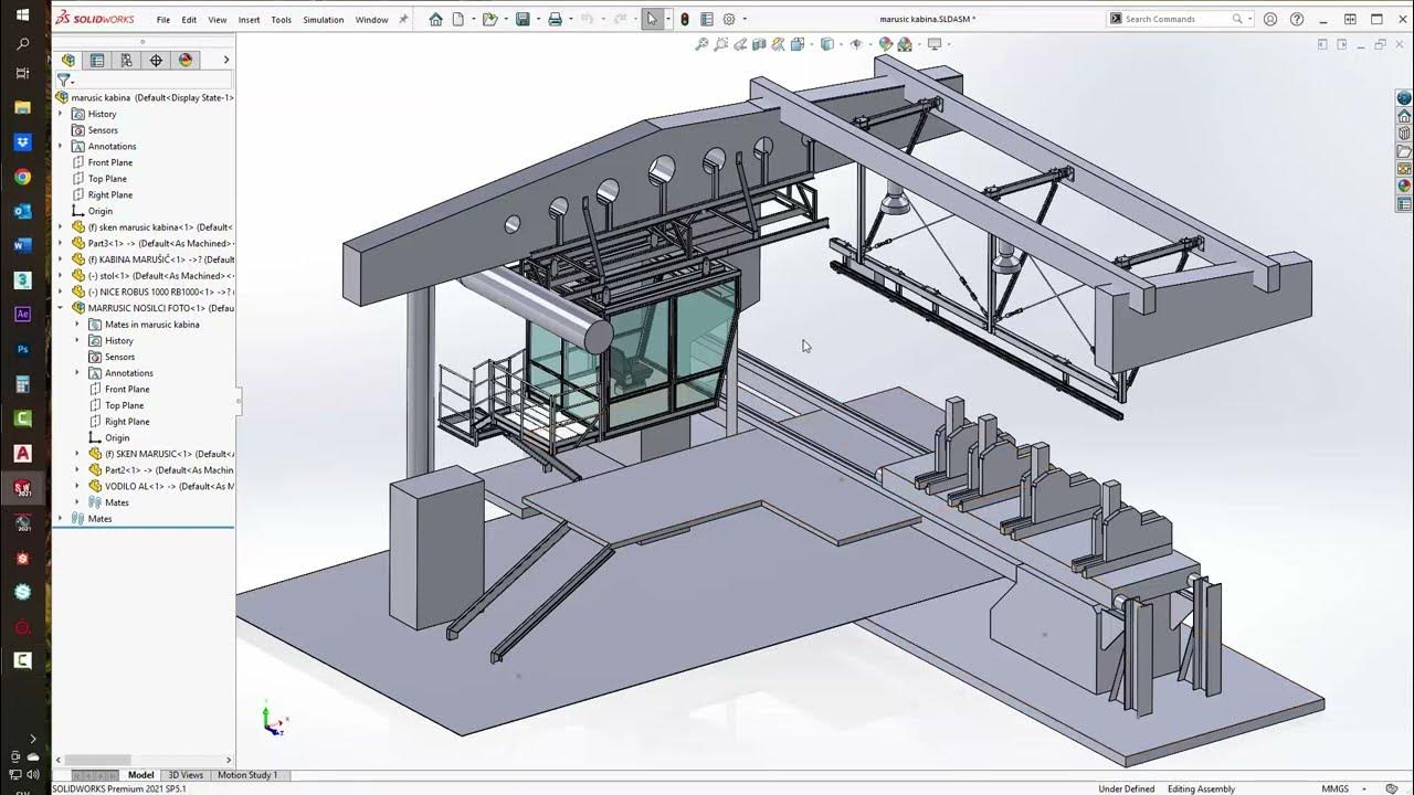 SolidWorks Fast simulation of displacement - YouTube