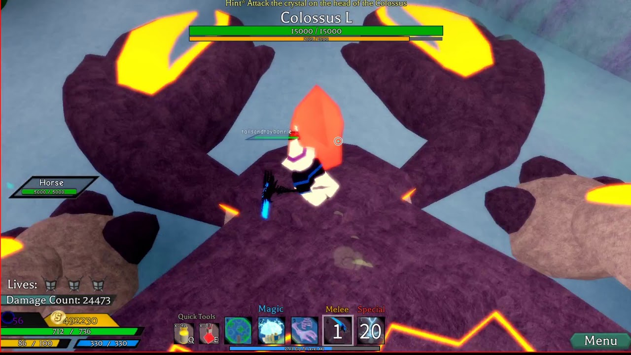 ROBLOX colossus legends matsume - YouTube