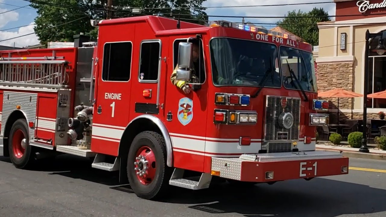 East Rutherford NJ Fire Department Engine 1 Responding W/Wave Full Air ...