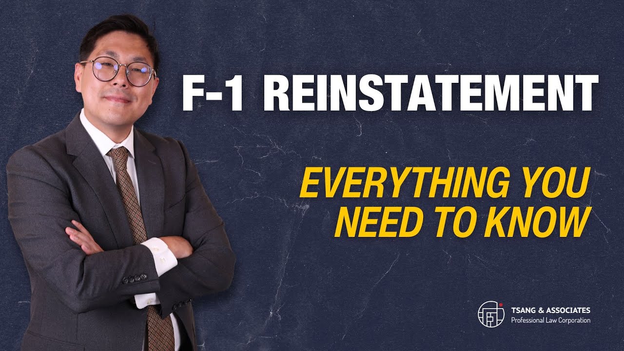 F-1 Reinstatement: Your 3 Options - YouTube