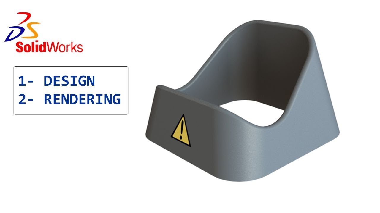 How to Design a Mobile Stand in Solidworks | Rendered CAD Model - YouTube