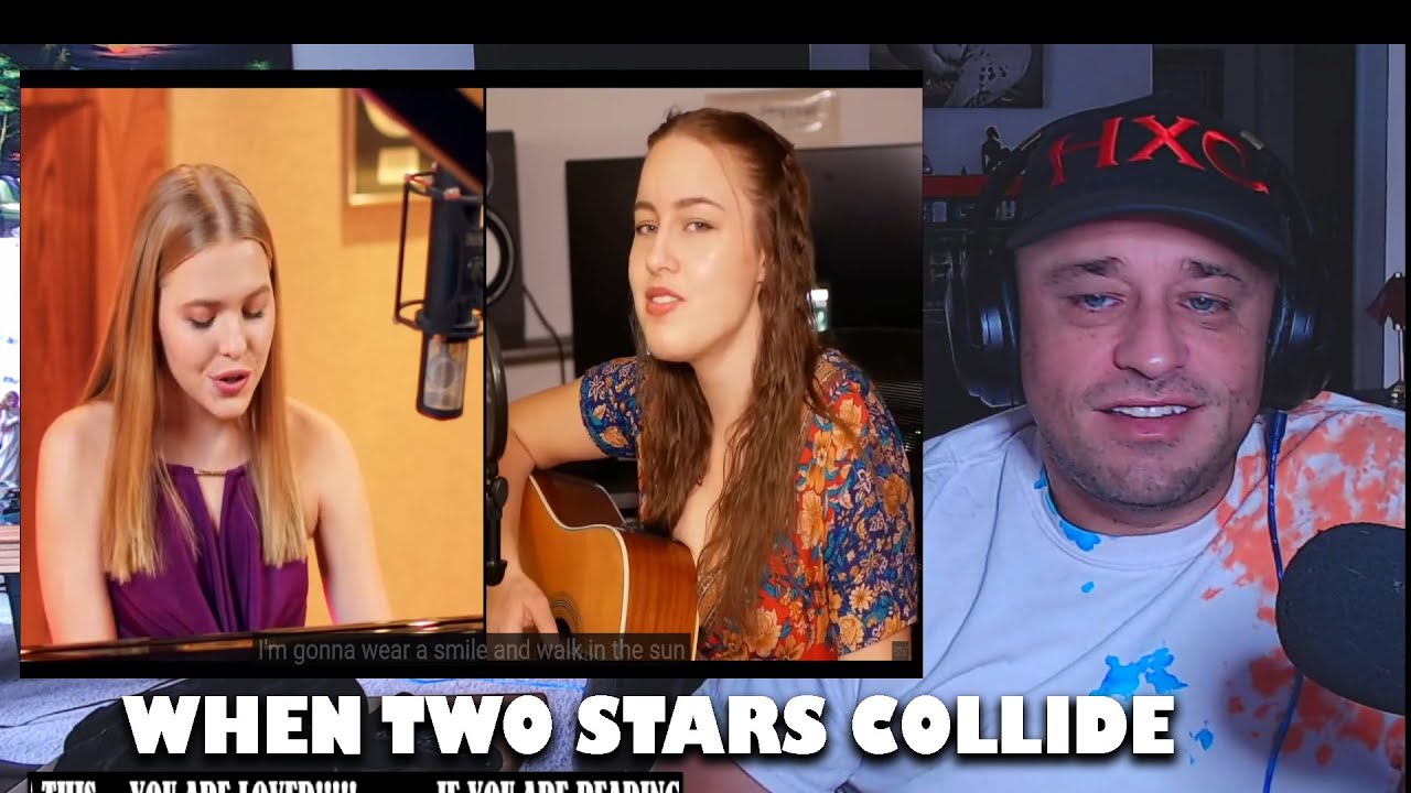 Crying In The Rain - Cover by Emily Linge and Cara Vel Reaction! - YouTube