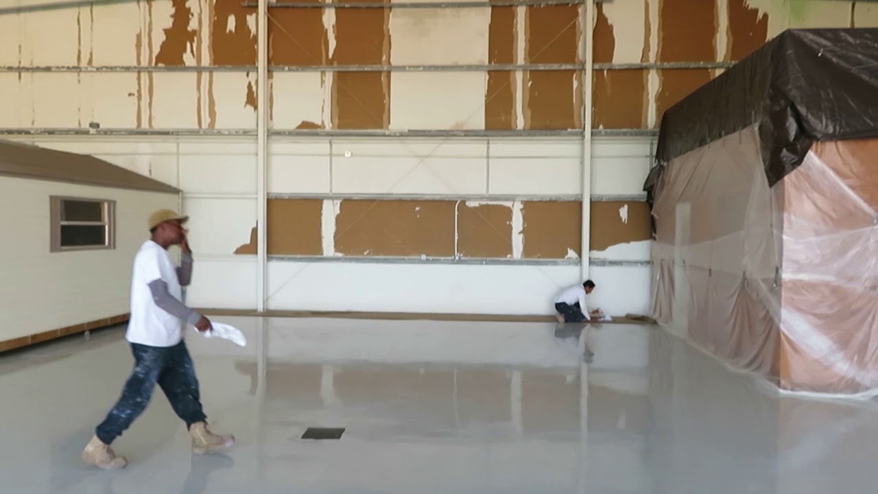 Airplane Hangar Painting in Orlando Florida - YouTube