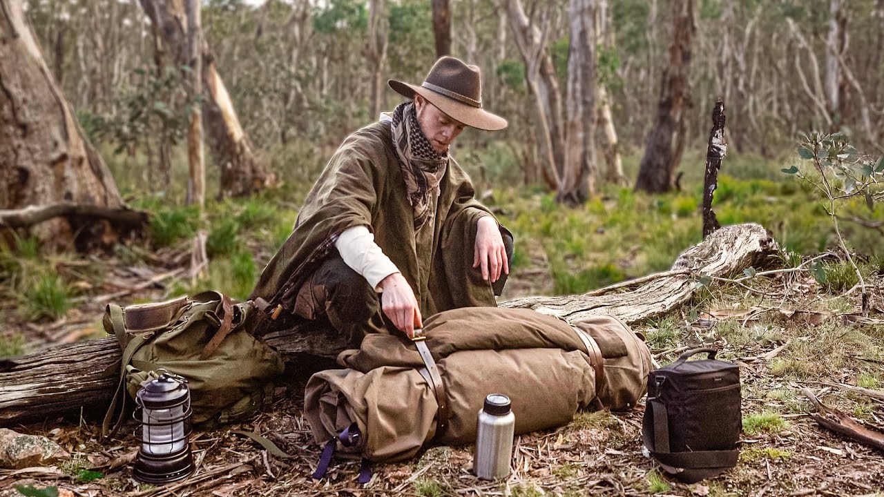 Solo Swagman Camp By A River In The Bush - YouTube