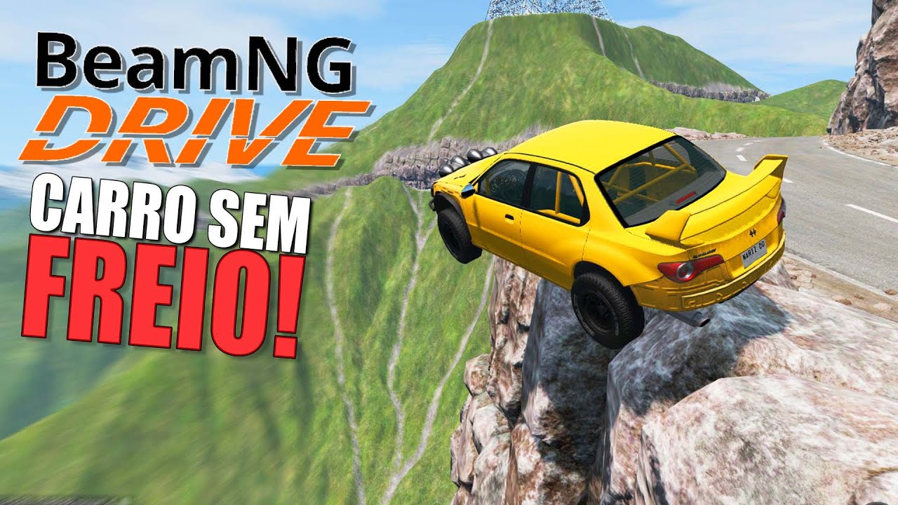 Descendo a Montanha sem Freios no Beamng Drive - YouTube