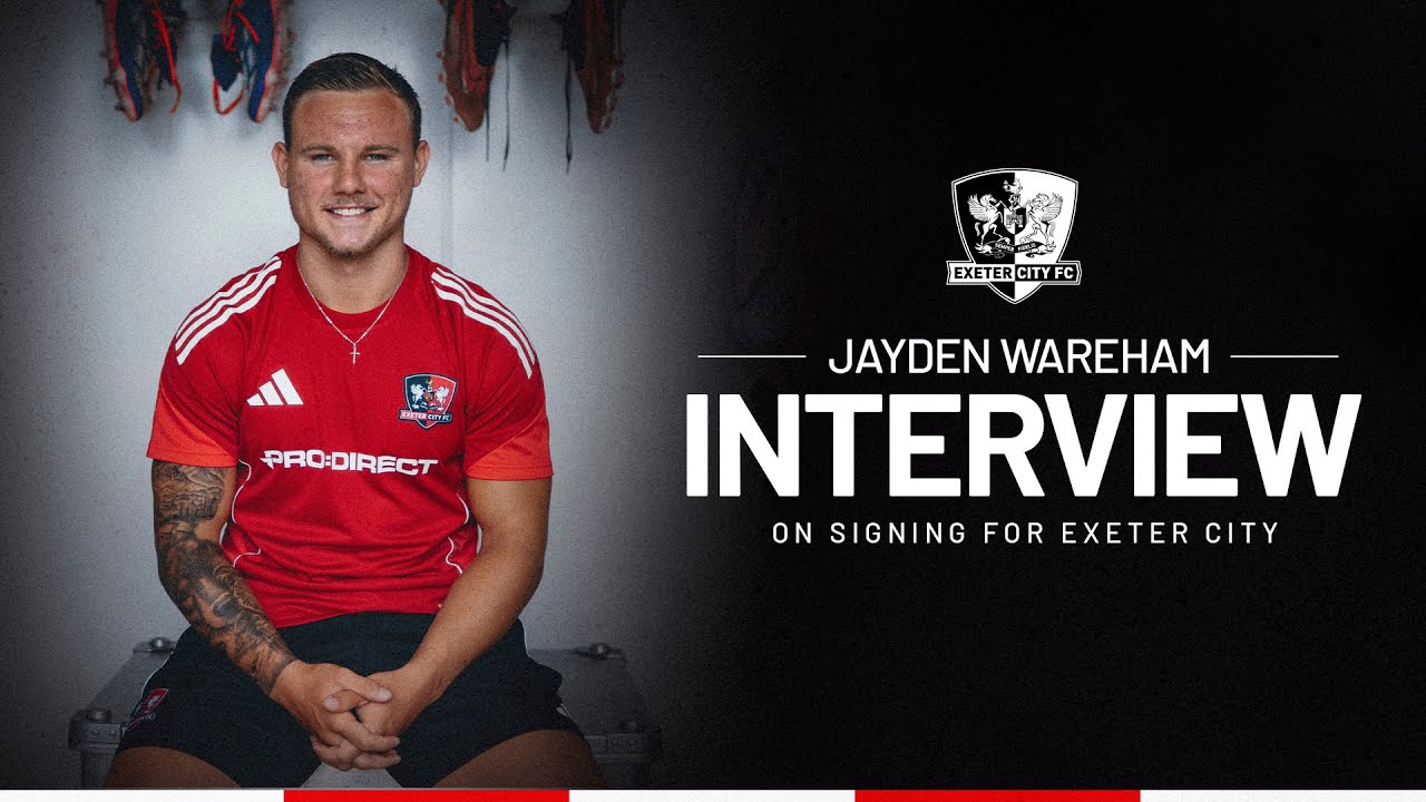 💬 Jayden Wareham on signing for City | Exeter City Football Club - YouTube