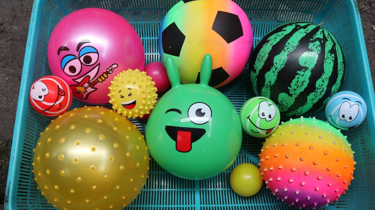 Asik!! Mengumpulkan bermacam bola karakter, rainbow | looking for the ...