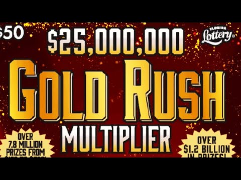 💰💰 25,000,000 GOLD RUSH MULTIPLIER 💰💰 FLORIDA LOTTERY ‼️REPLAY‼️ - YouTube