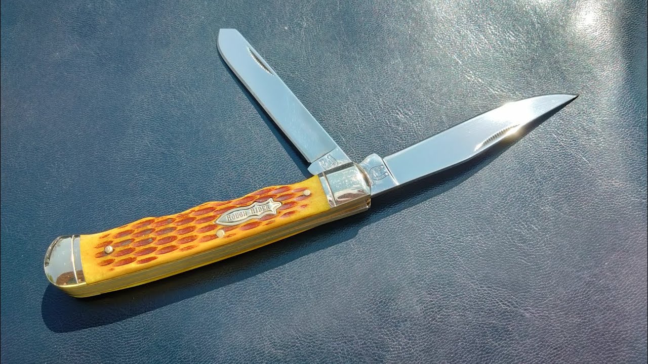 ~ Trappers ~ Rough Rider Finger Grooved Trapper knives RR675 ~ A really ...