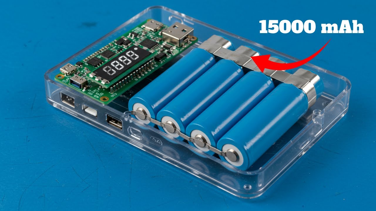 How I Made a 15,000 mAh Transparent Power Bank - YouTube