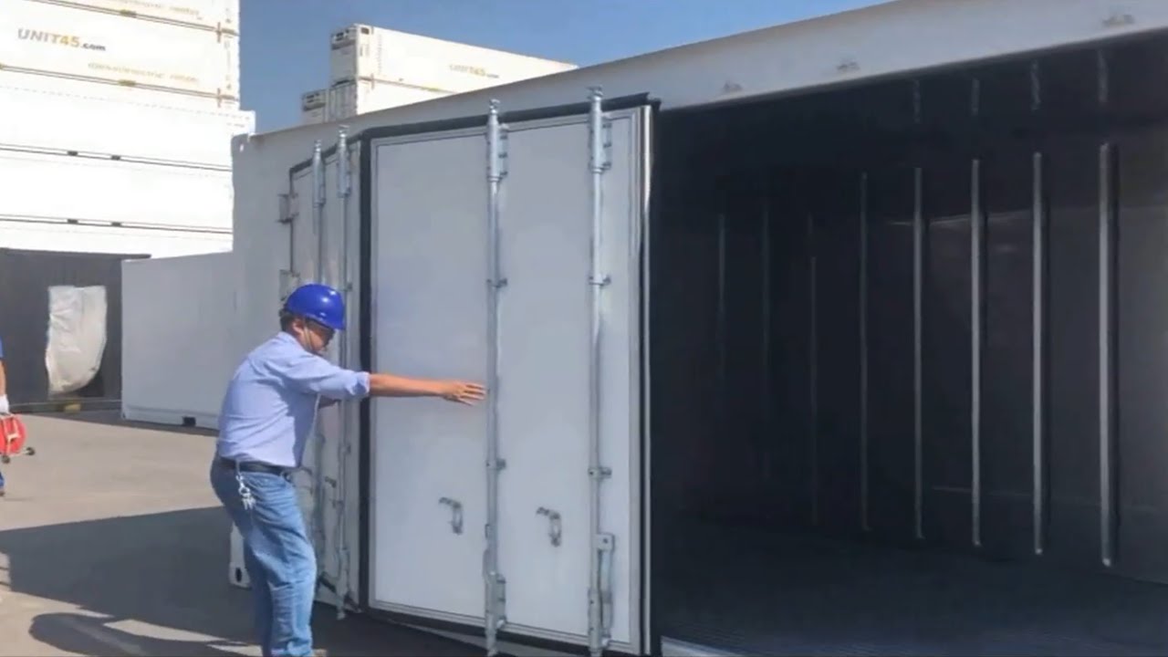 Sliding Open Side Reefer Container - 사이드오픈 냉동 컨테이너 - YouTube
