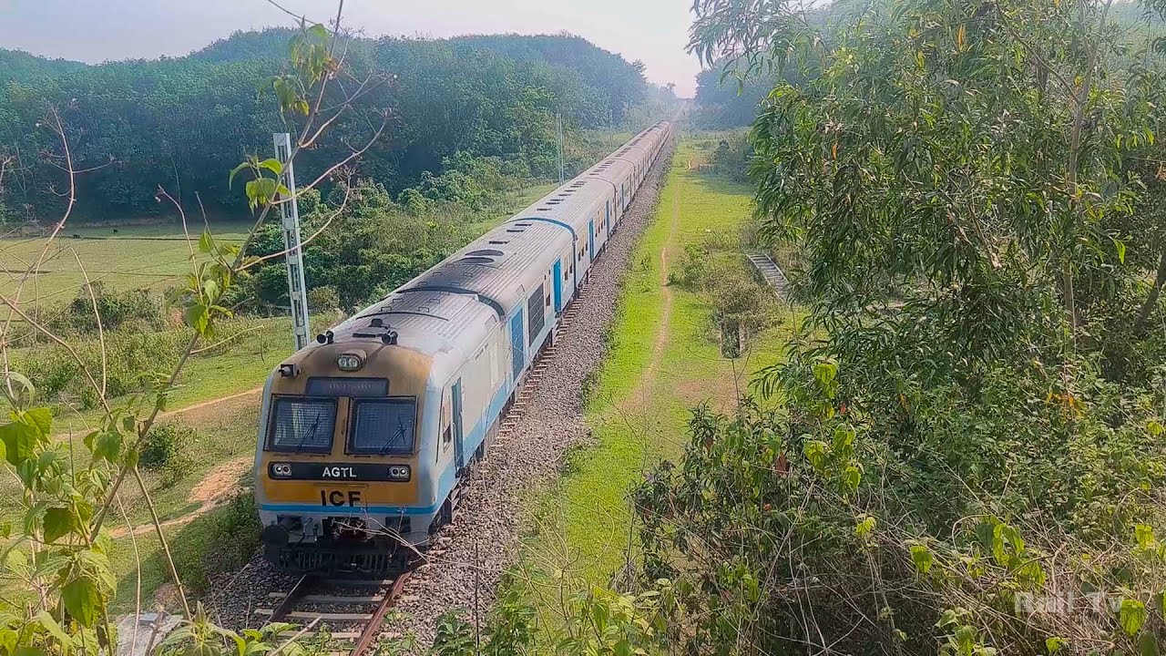 indian Diesel Engine Local Demu Train - YouTube