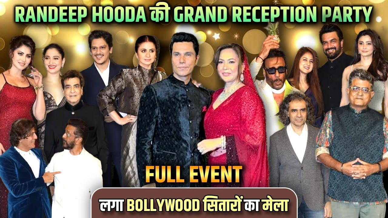 Randeep Hooda And Lin Laishram Grand Wedding Reception Party | FULL ...