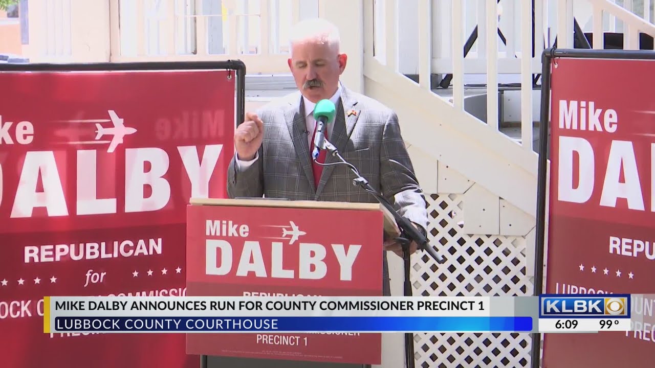 Mike Dalby announces run for Lubbock County Commissioner - YouTube