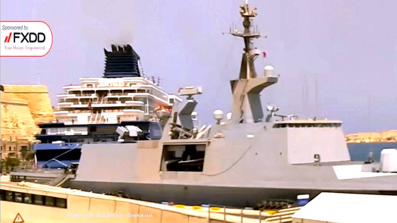 Лёгкий фрегат Aconit F713 типа La Fayette из Франции покинул Мальту French frigate on Malta ...