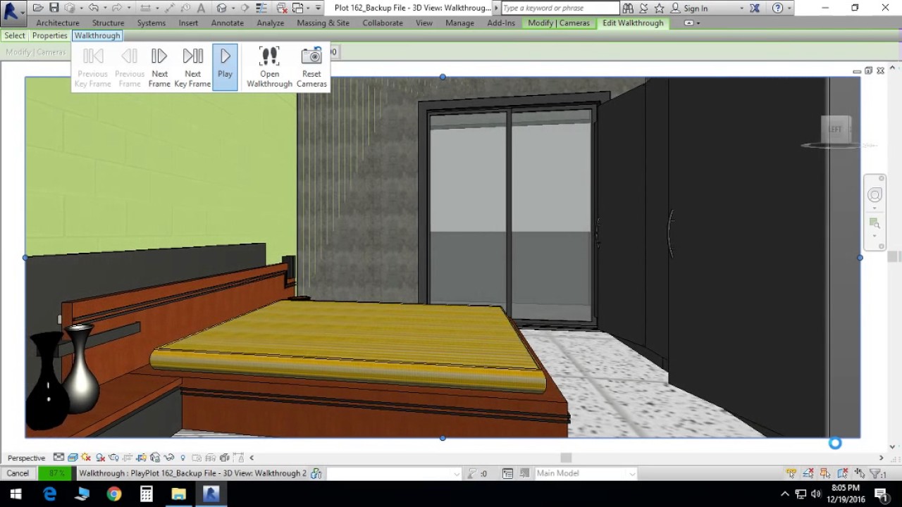 Autodesk revit model walkthrough || Villa plan in revit - YouTube