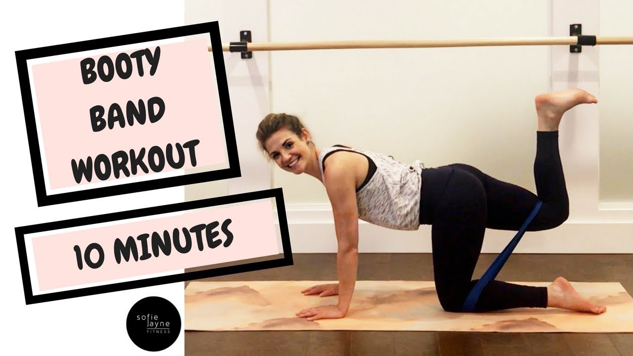 LOWER BODY RESISTANCE BAND WORKOUT: LOOP BAND BOOTY WORKOUT - YouTube