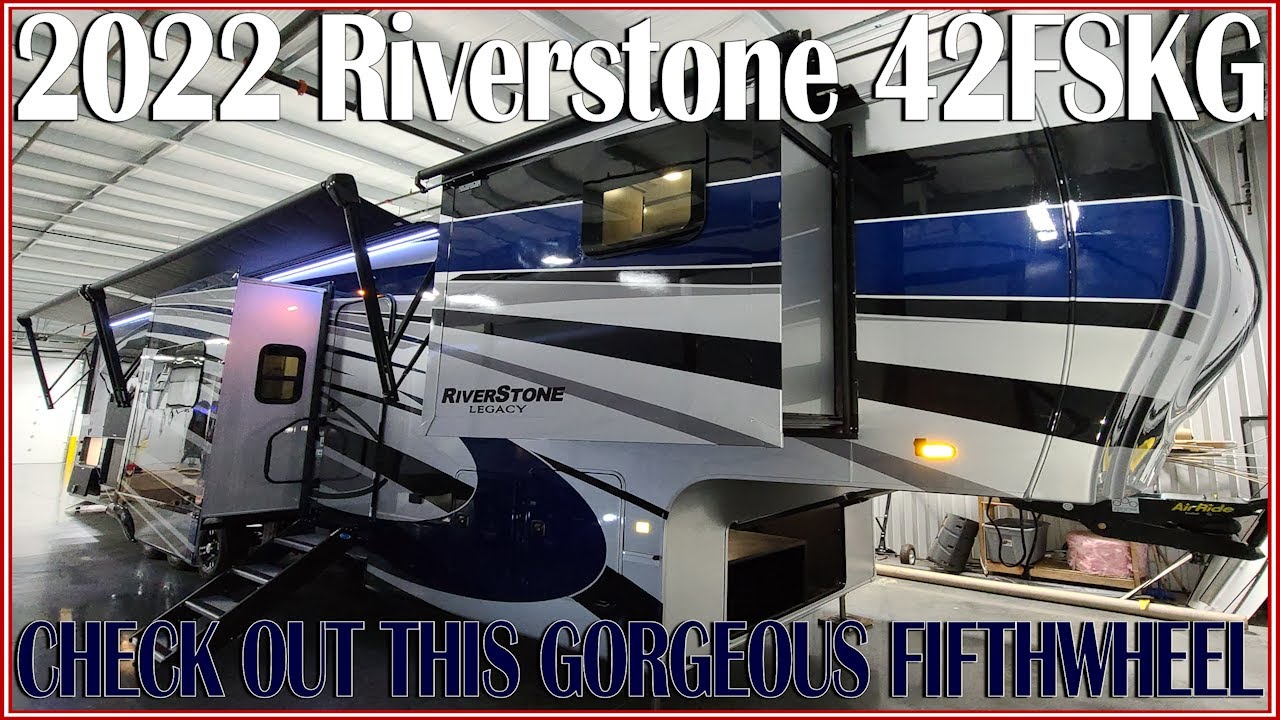 Luxury Front Kitchen Fifth Wheel 2022 Riverstone 42FSKG Toy Hauler by ...
