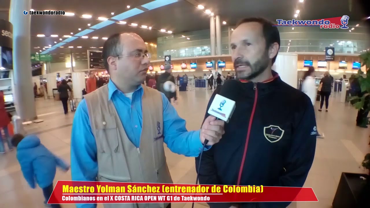 Maestro Yolman Sánchez entrenador de Colombia Colombianos en el X COSTA ...