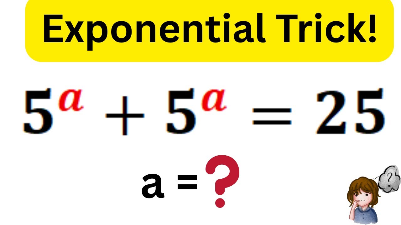 Harvard Level Math: Solve 5^a+5^a=25 | Mind-Blowing Equation Explained ...