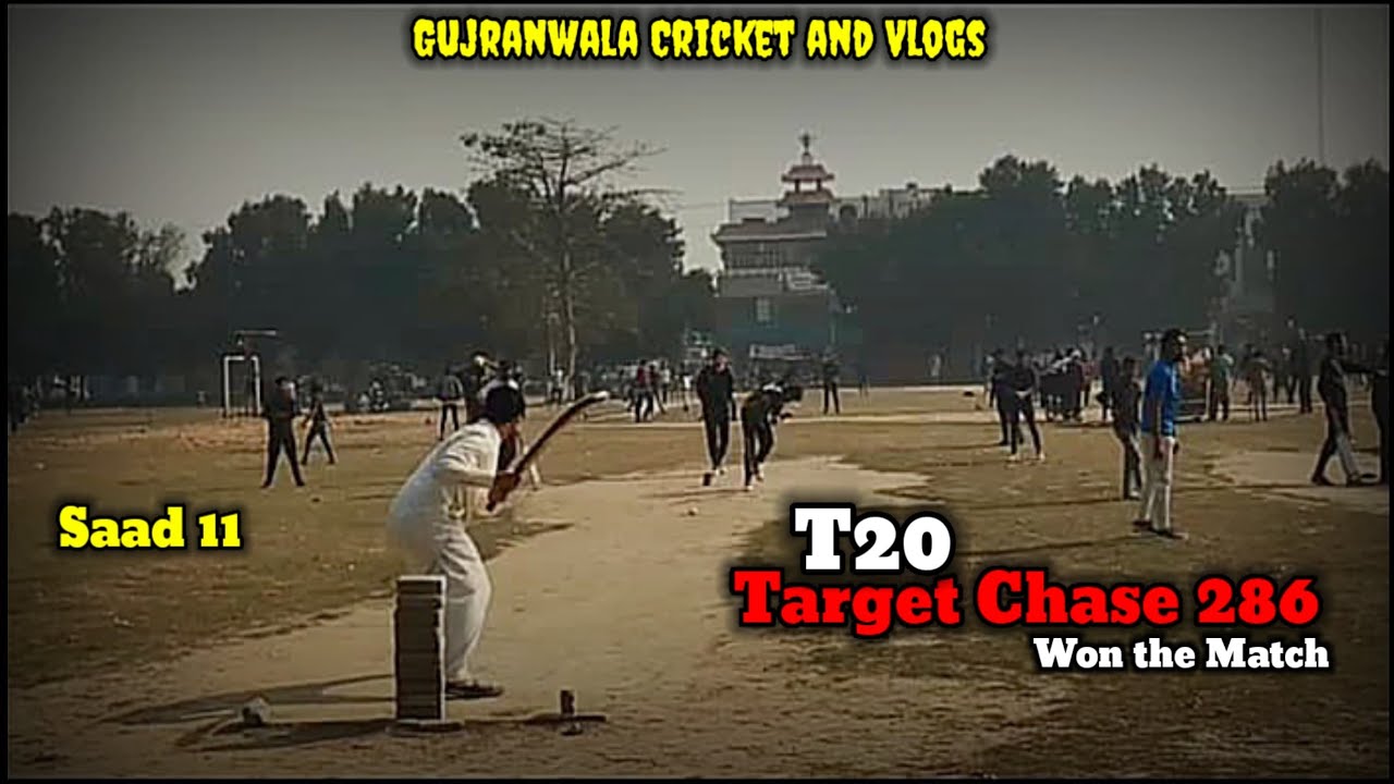 T 20 match | Target 286 | saqib or Zeeshan nay Ali nay bohat zabardast ...