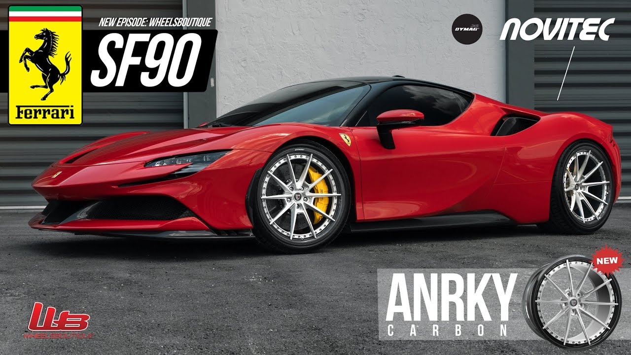 Ferrari SF90 Novitec Exhaust + ANRKY Carbon Wheels - YouTube