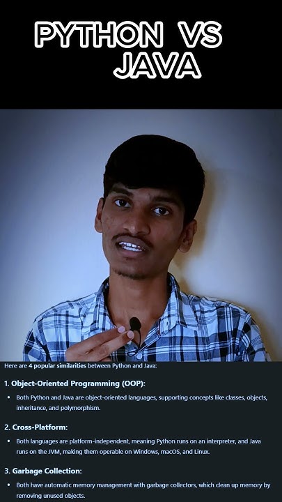 Python Vs Java Why Python Is Easy Compared To Java Similarities Bw Python And Javapython